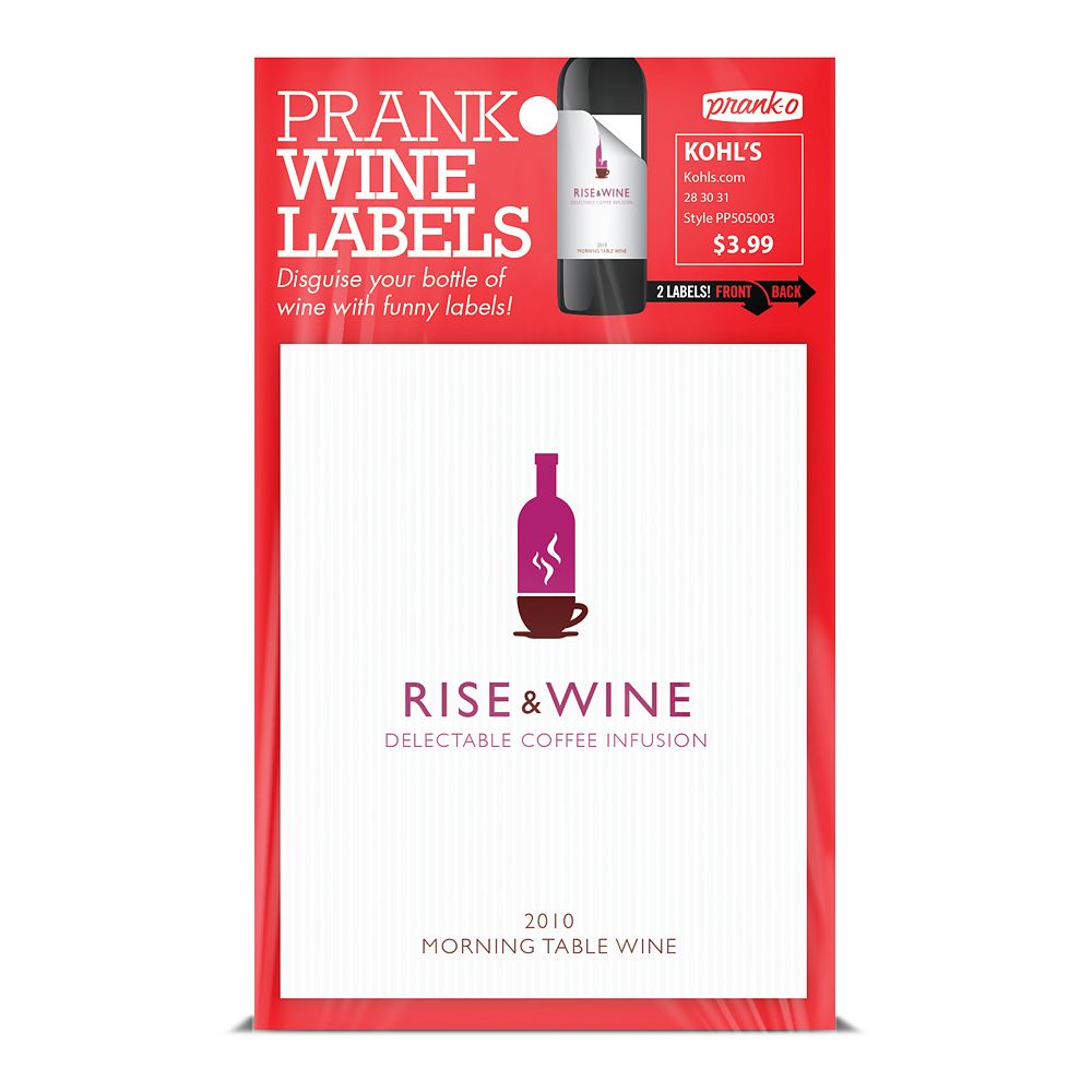Prank-O Prank Wine Label: Rise & Wine