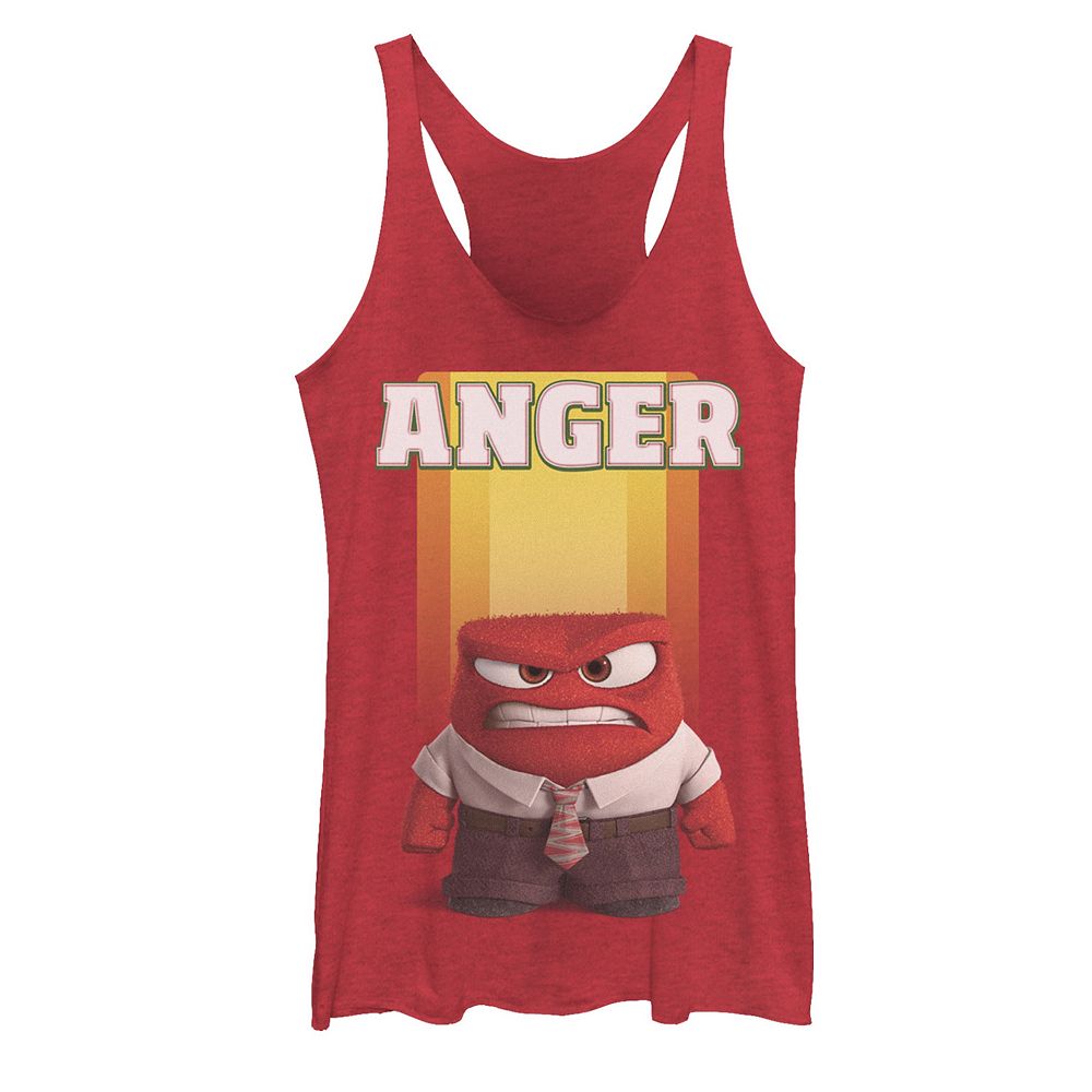 Juniors' Pixar Inside Out Anger Poster Tank Top