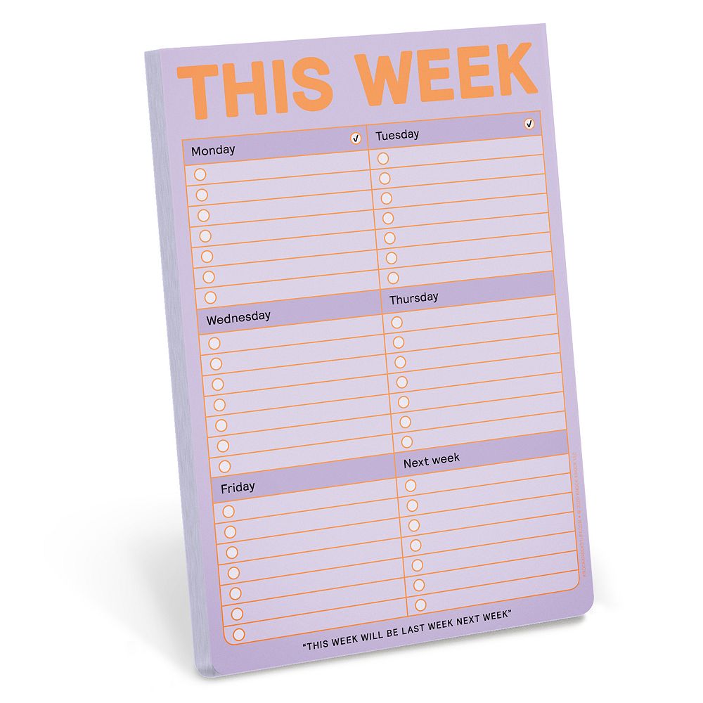 Knock Knock® "This Week" To-Do List Notepad
