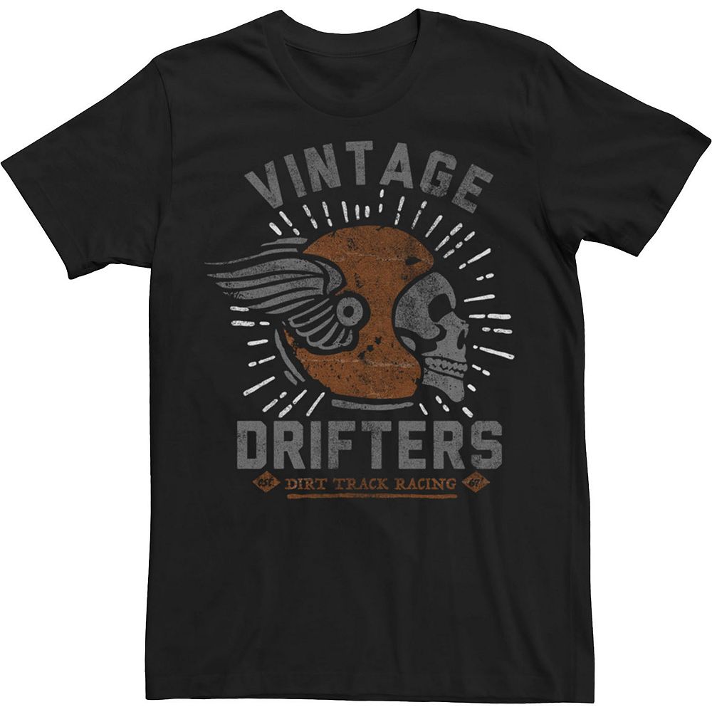 Big & Tall Drifters Moto Skull Tee