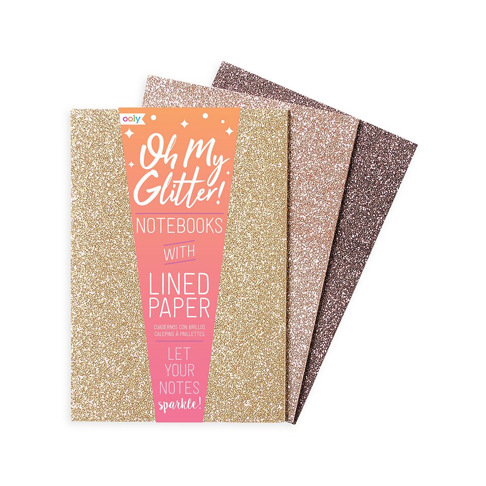 Ooly Oh My Glitter Gold Notebook Set