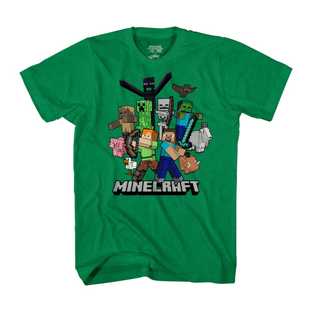 Boys 8-20 Short Sleeve Minecraft Graphic Tee