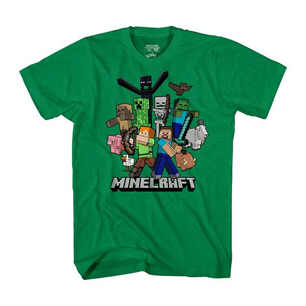 Boys 8-20 Short Sleeve Minecraft Graphic Tee
