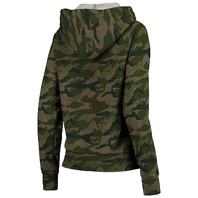 Women's New Era Camo Baltimore Ravens Raglan Full-Zip Hoodie