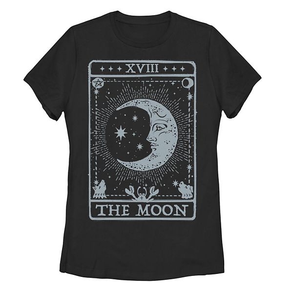 Juniors' Moon Galactic Playing Card Graphic Tee