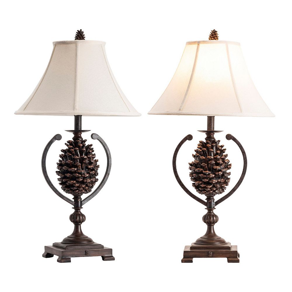 Pine Creek Table Lamp 2-piece Set