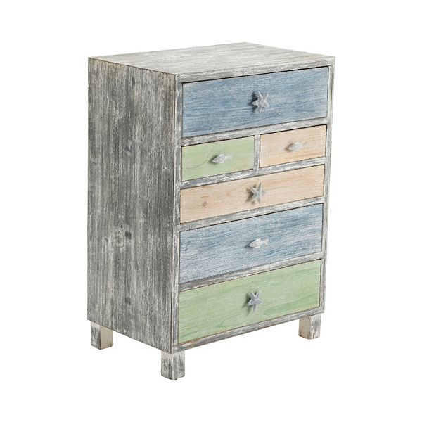 Key West Nautical 6-Drawer Dresser