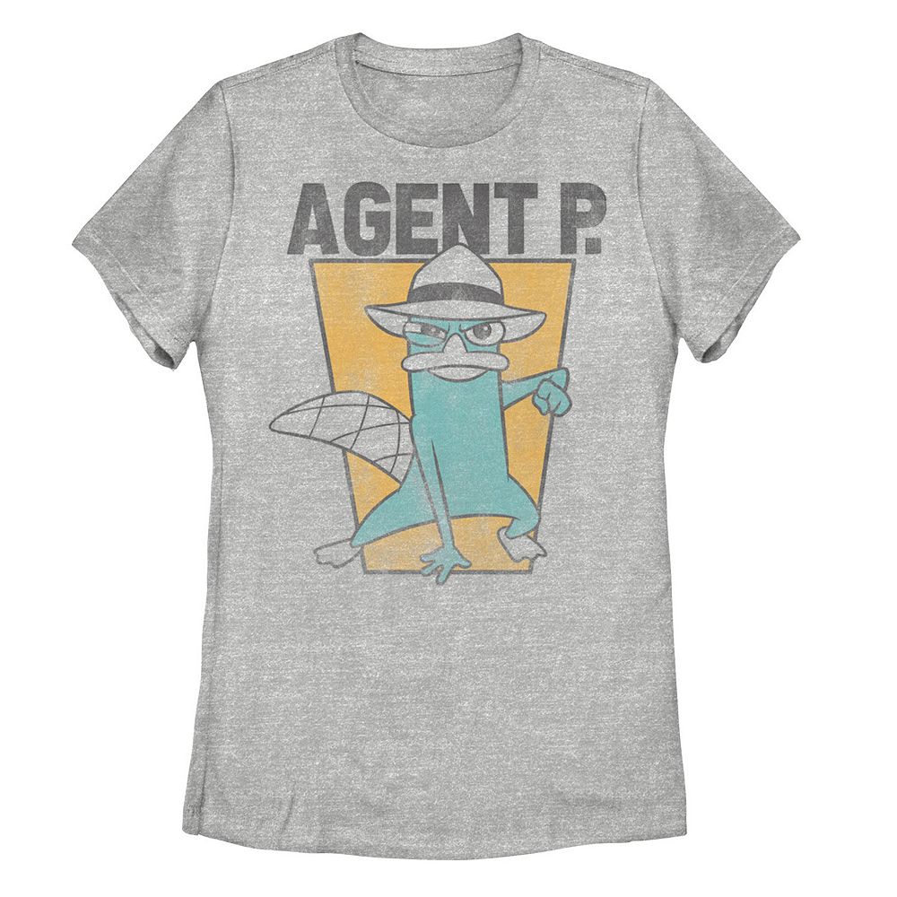 Juniors' Disney's Phineas And Ferb Agent P Poster Tee