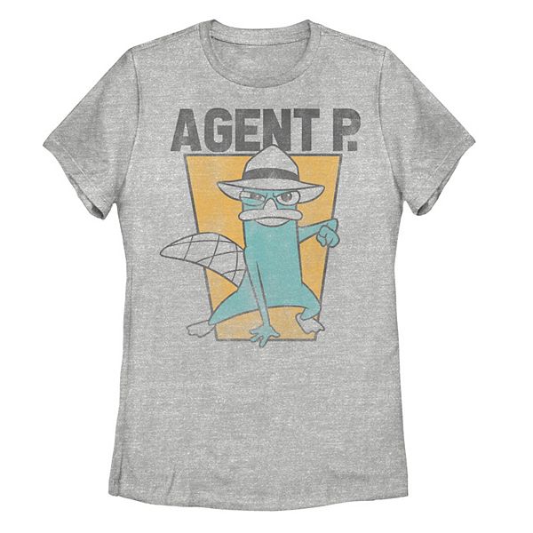 Juniors' Disney's Phineas And Ferb Agent P Poster Tee