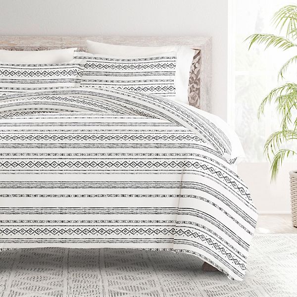 Home Collection Premium Ultra Soft Geo Threads Pattern Duvet Cover Set Home Collection Premium Ultra Soft Geo Threads Pattern Duvet Cover Set