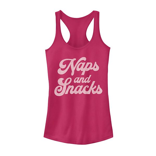 Juniors' Naps & Snacks Food Graphic Tank Top