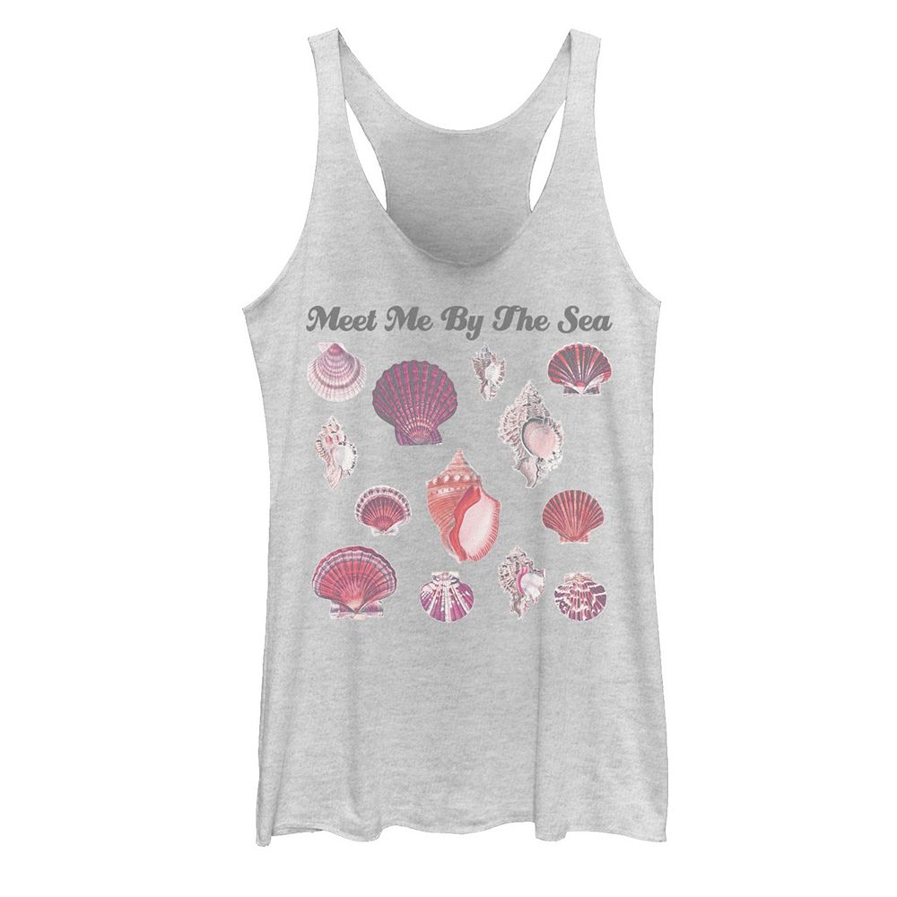 Juniors' Seashell Collection Beach Graphic Tank Top