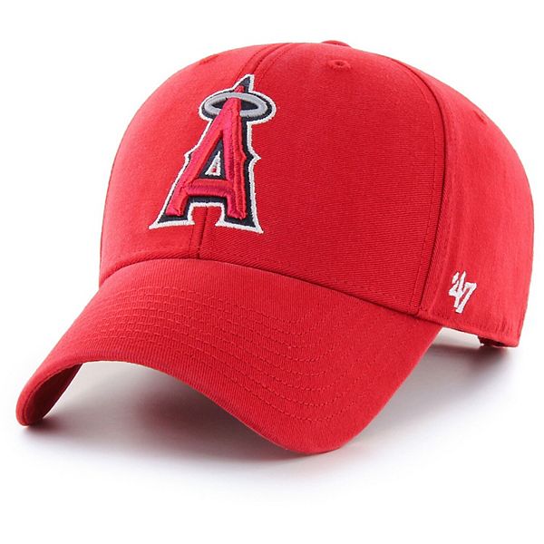 Men's '47 Red Los Angeles Angels Legend MVP Adjustable Hat