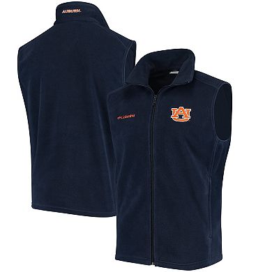 Men's Columbia Navy Auburn Tigers Flanker Fleece Vest