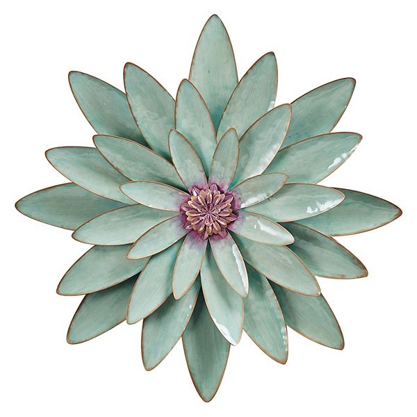Elements Blue Flower Wall Decor
