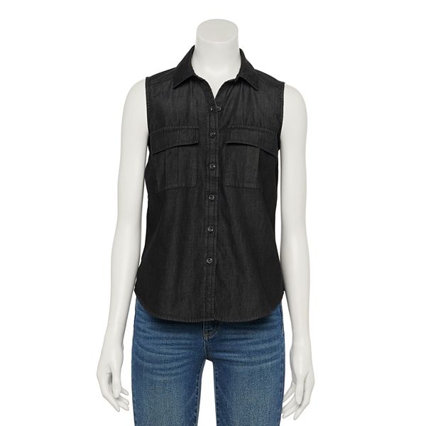 Juniors' SO® Sleeveless Utility Tank Top