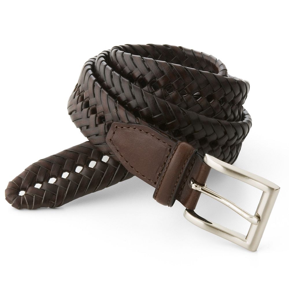 Men's Croft & Barrow® Handlaced Basket Weave Braided Belt