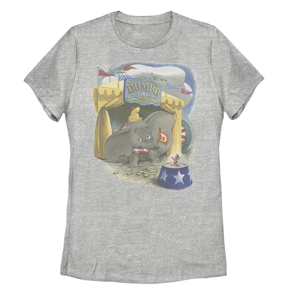 Disney's Dumbo Timothy Juniors' Circus Tent Vintage Portrait Tee