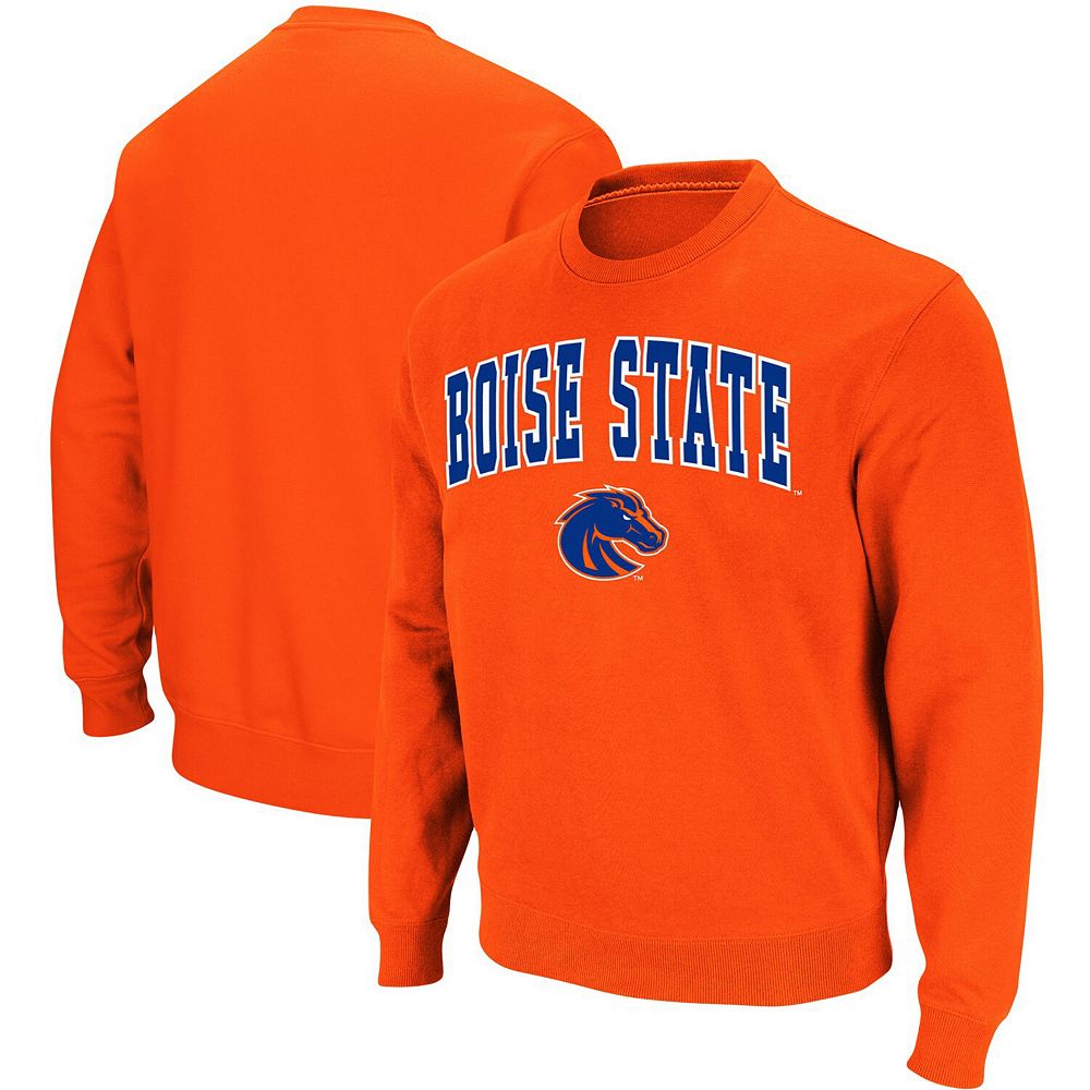 Men's Colosseum Orange Boise State Broncos Arch & Logo Tackle Twill ...