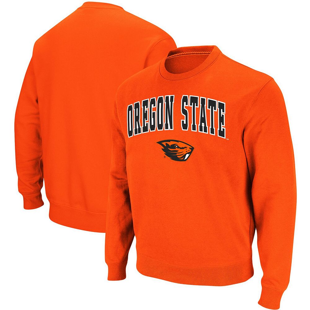 Men's Colosseum Orange Oregon State Beavers Arch & Logo Tackle Twill ...