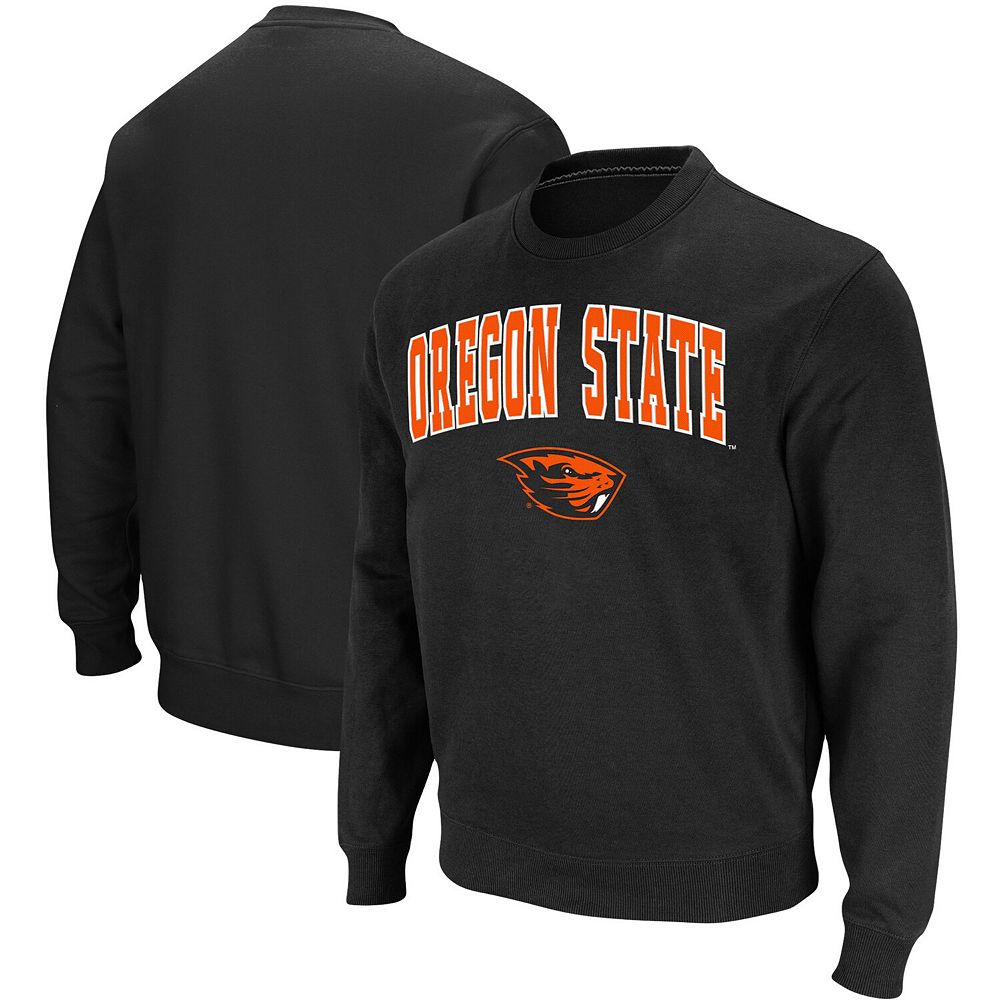 Men's Colosseum Black Oregon State Beavers Arch & Logo Tackle Twill ...