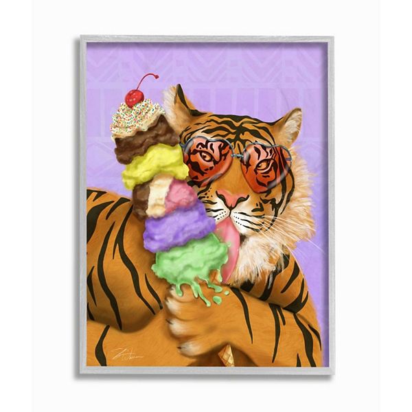 Stupell Home Decor Glamour Tiger Wall Art