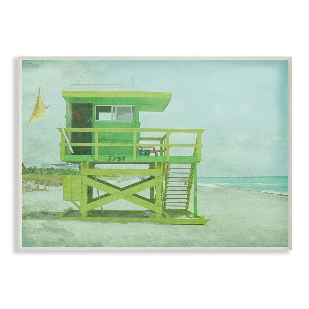 Stupell Home Decor Lifeguard Stand Plaque Wall Art