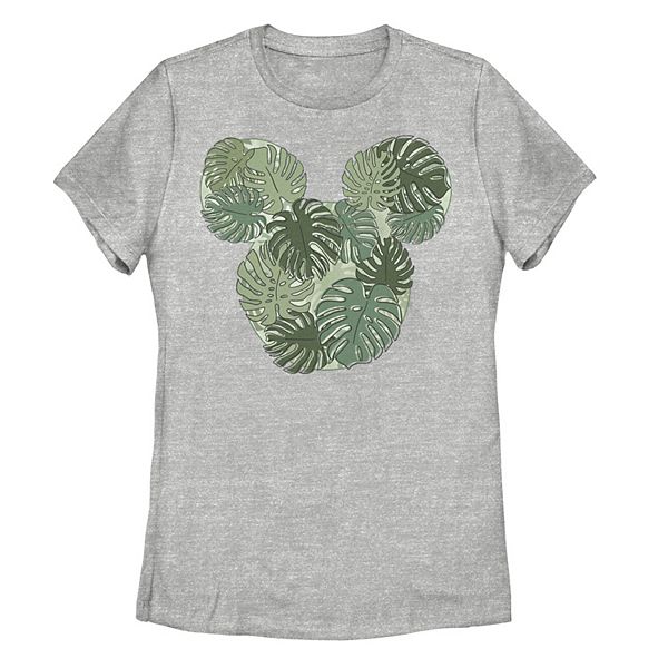 Disney's Mickey Mouse & Friends Juniors' Monstera Plant Fill Graphic Tee