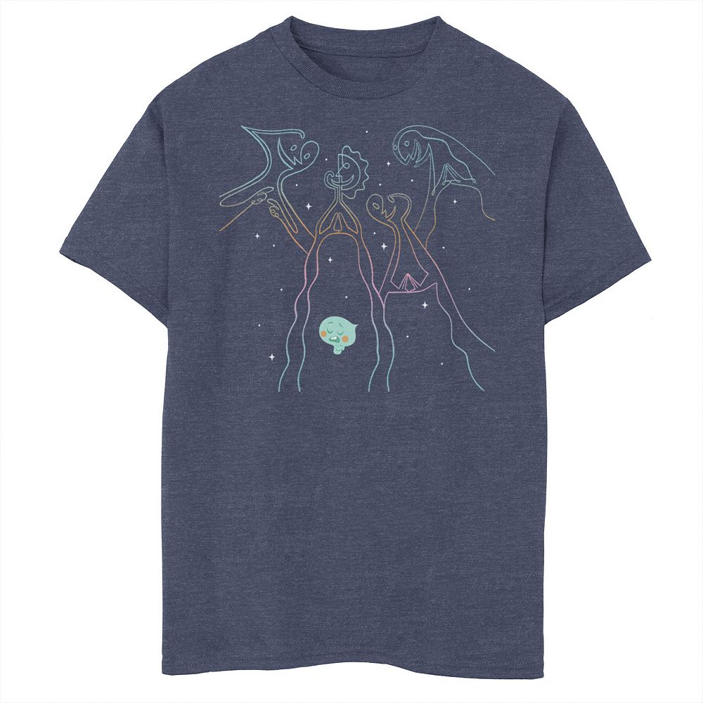 Disney / Pixar's Soul Boys 6-20 Counselors Line Art Graphic Tee