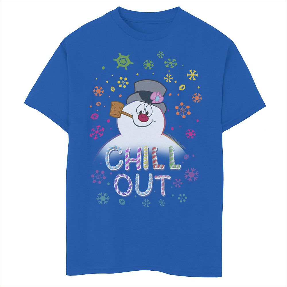 Boys 8-20 Frosty The Snowman Chill Out Portrait Graphic Tee