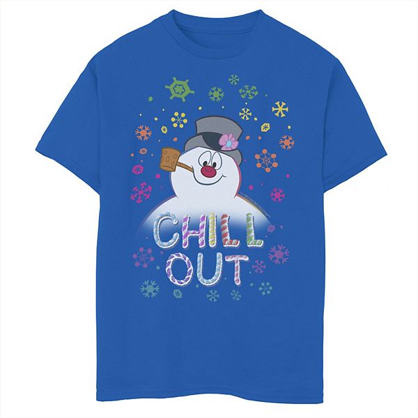 Boys 8-20 Frosty The Snowman Chill Out Portrait Graphic Tee