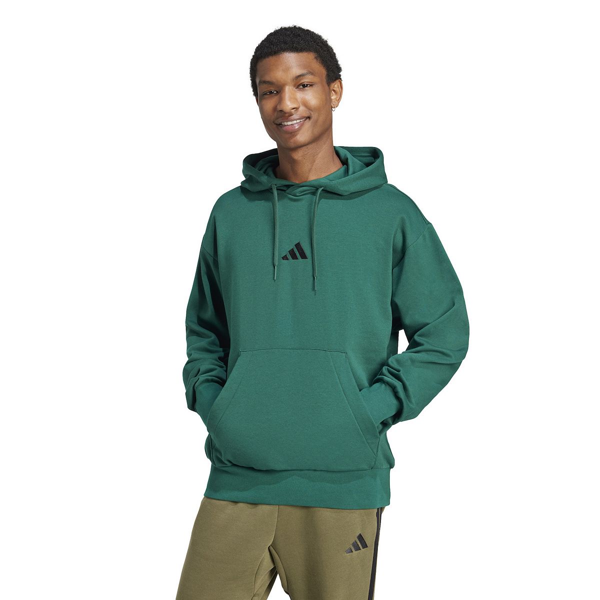 Men's adidas Feel Cozy Pullover Fleece Hoodie, Size: Medium, Legend Ink ...