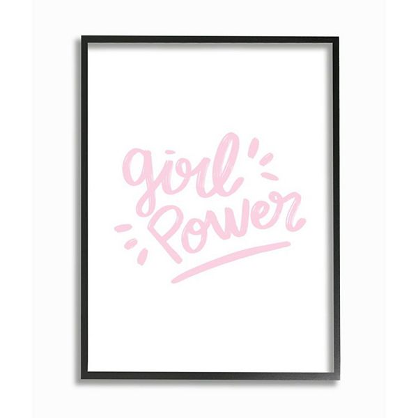 Stupell Home Decor Girl Power Framed Wall Art