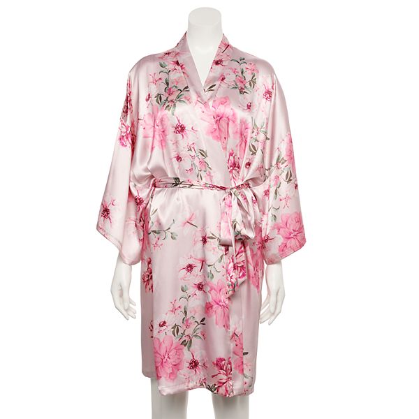 Women's Lilac+London Satin Wrap Robe