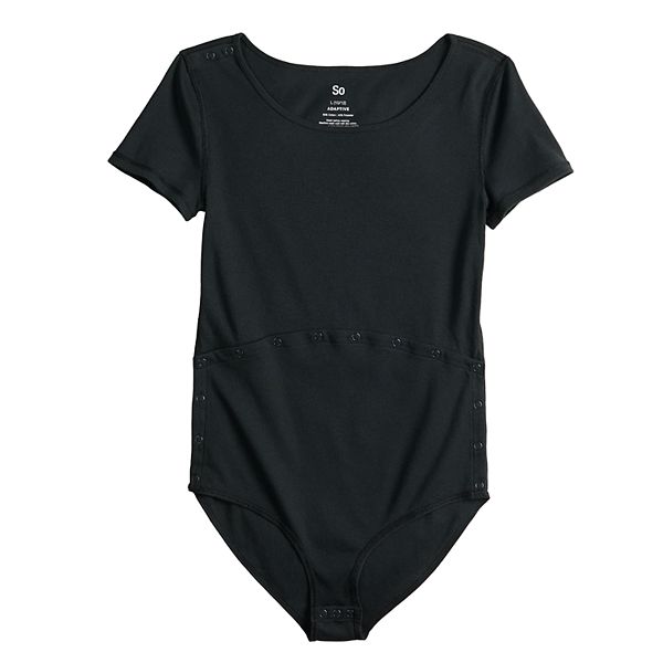 Girls 4-20 SO® Adaptive Abdominal Access Bodysuit