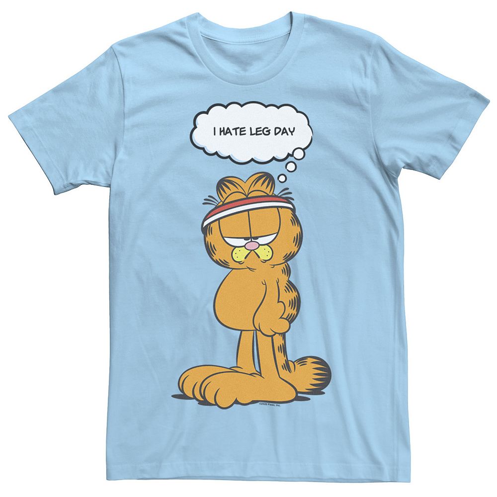 Men's Garfield Leg Day Comic Tee