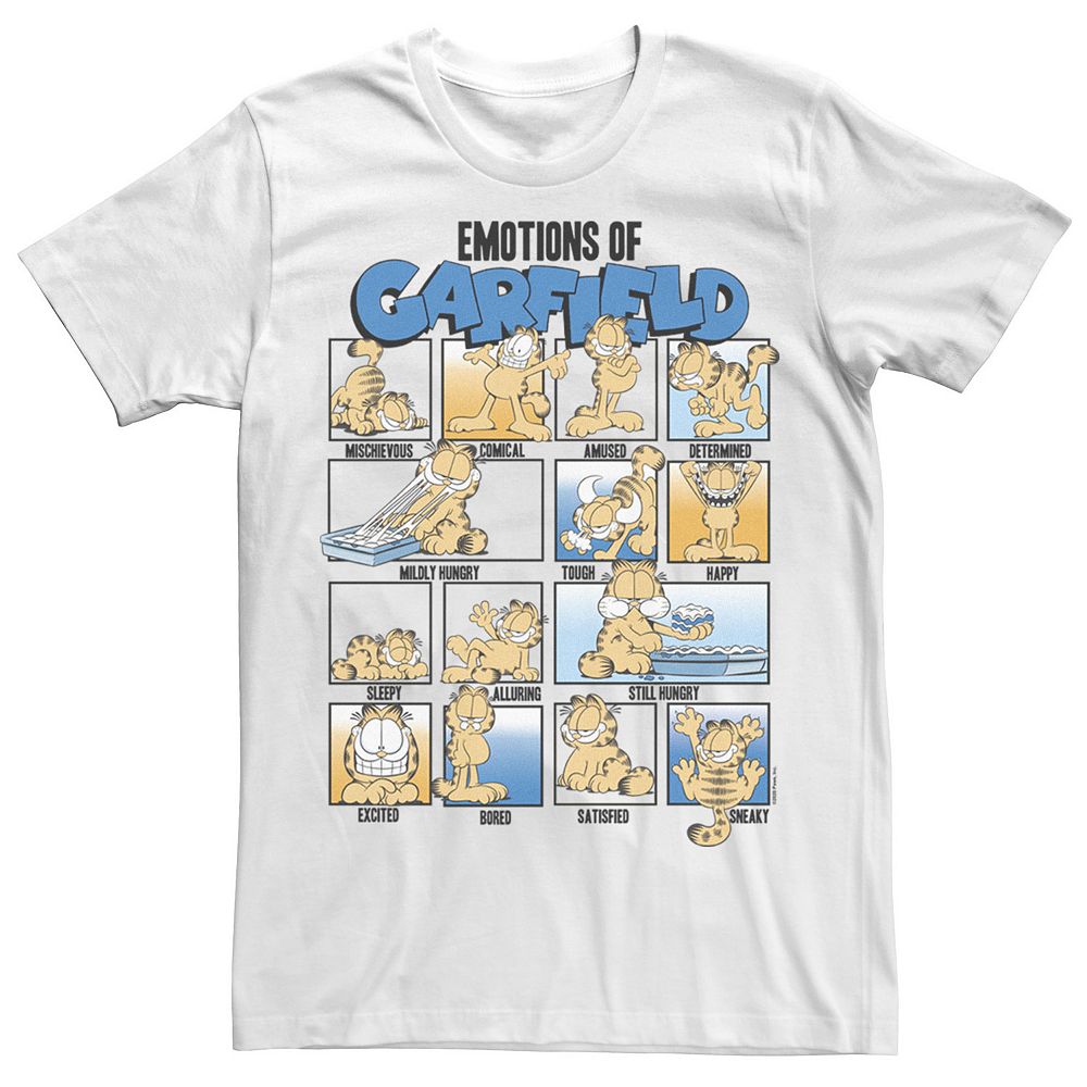 Men's Garfield Emotions Of Garfield Poster Tee