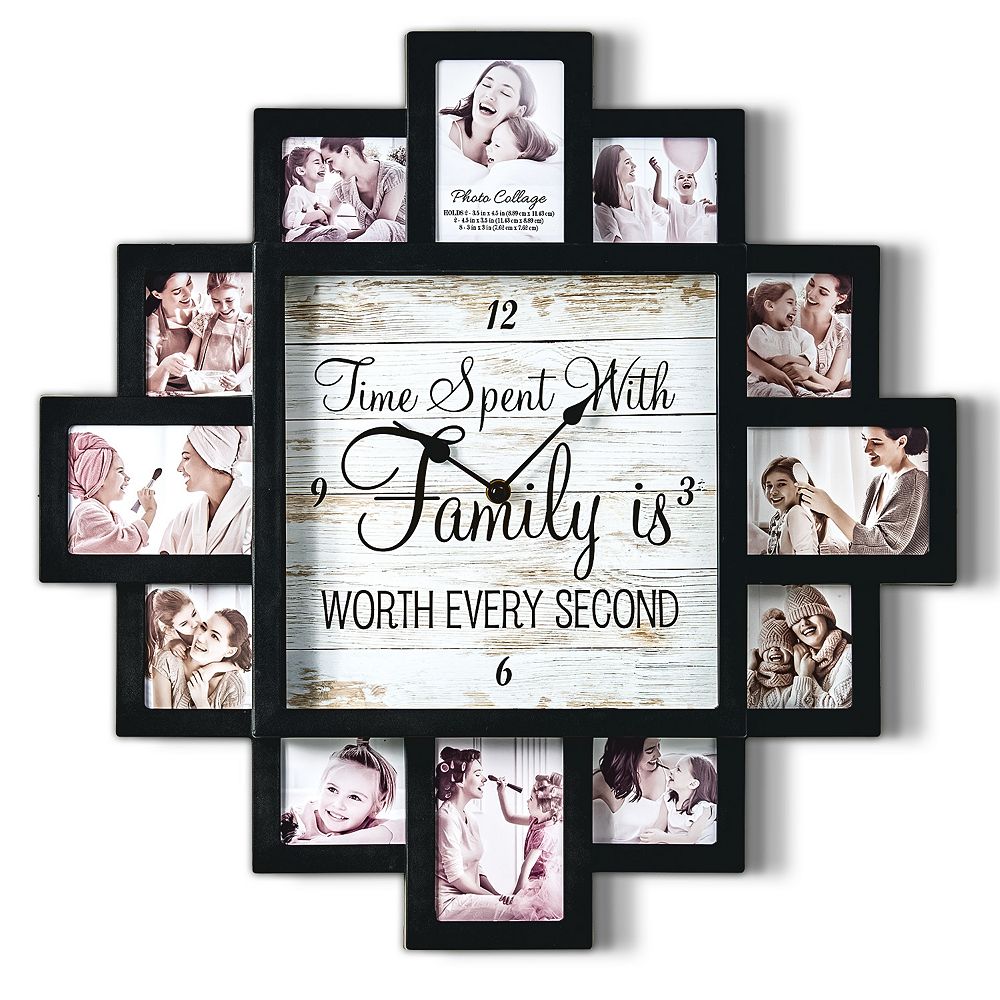 American Art Décor Quote Collage & Wall Clock