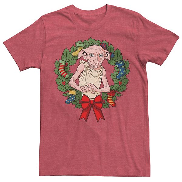 Men's Harry Potter Christmas Dobby Wreath Tee
