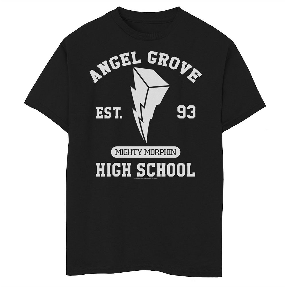 Boys 6-20 Power Rangers Angel Grove High School Logo Graphic Tee