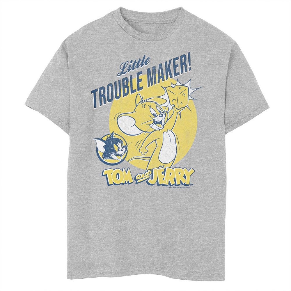 Boys 6-20 Tom And Jerry Little Trouble Maker Portrait Graphic Tee