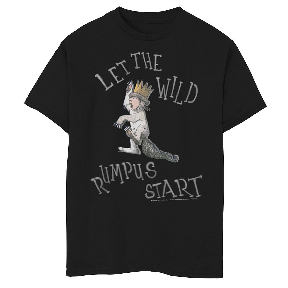 Boys 8-20 Where The Wild Things Are Let The Wild Rumpus Start Graphic Tee