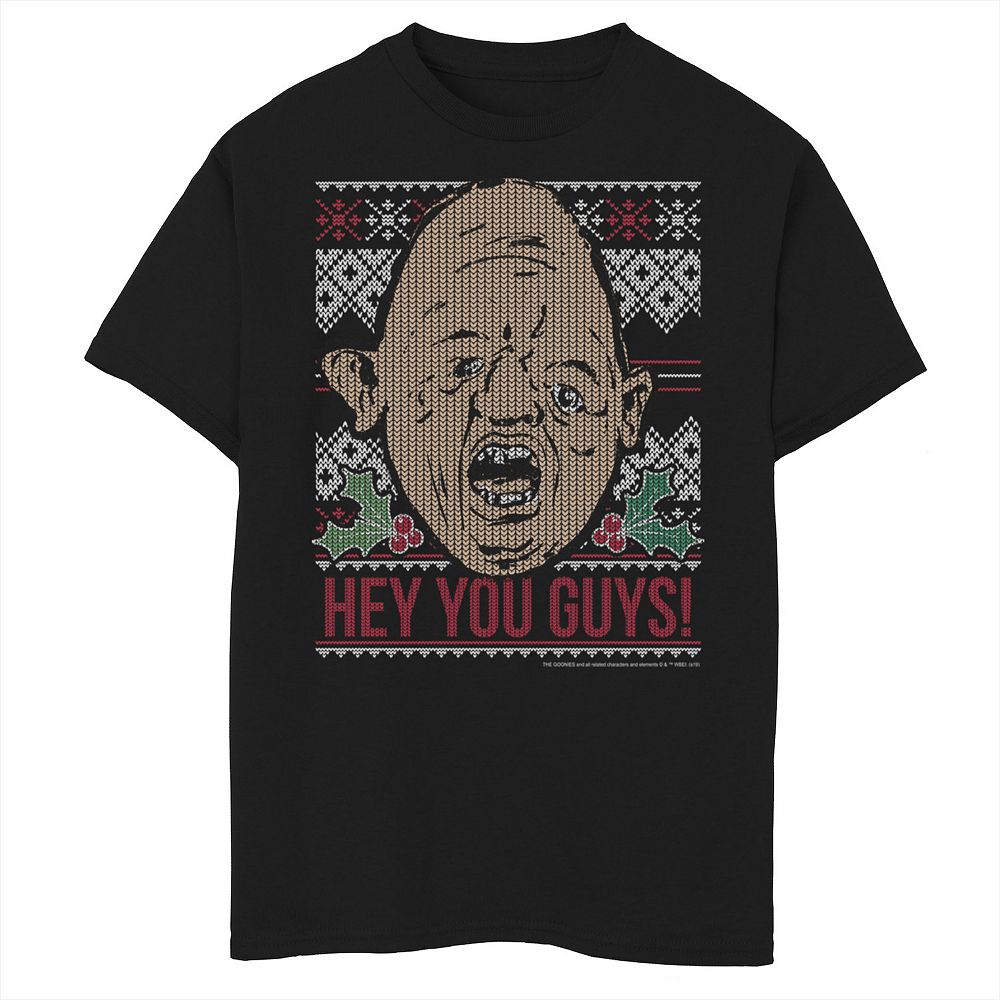 Boys 8-20 The Goonies Sloth Hey You Guys Ugly Christmas Style Graphic Tee