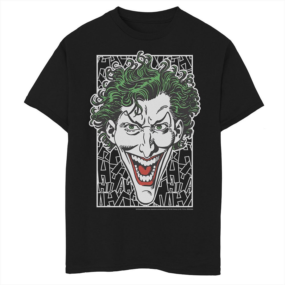 Boys 6-20 Batman Joker Laughing HA HA HA Collage Graphic Tee