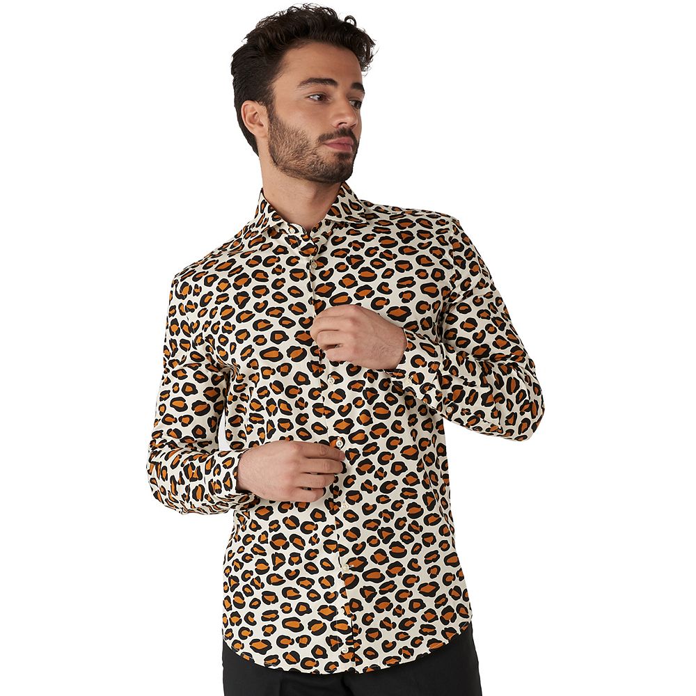 Men's OppoSuits Patterned Button-Down Shirt