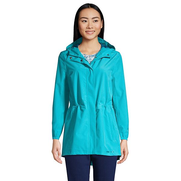 Petite Lands' End Hooded Packable Raincoat