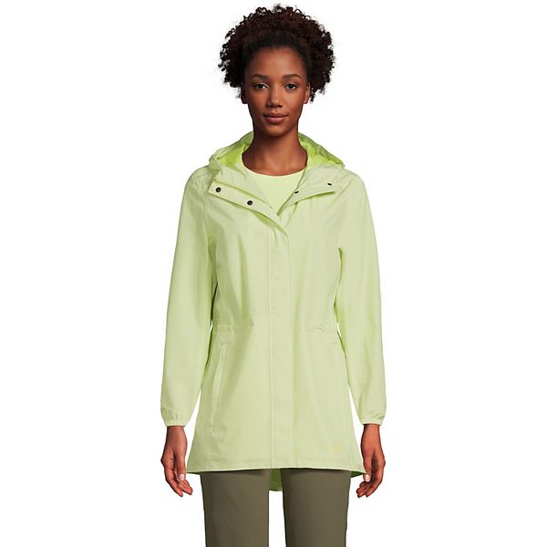 Women's Lands' End Hooded Packable Raincoat