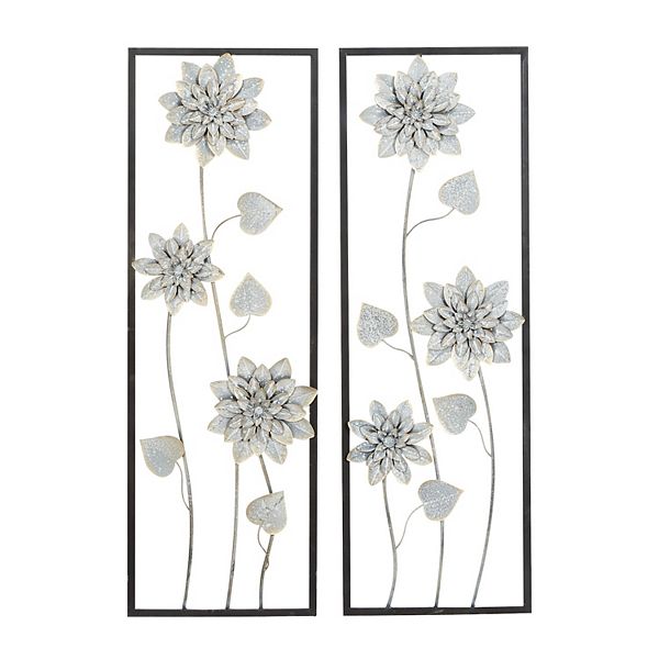 Stella & Eve Floral Contemporary Wall Decor 2-piece Set