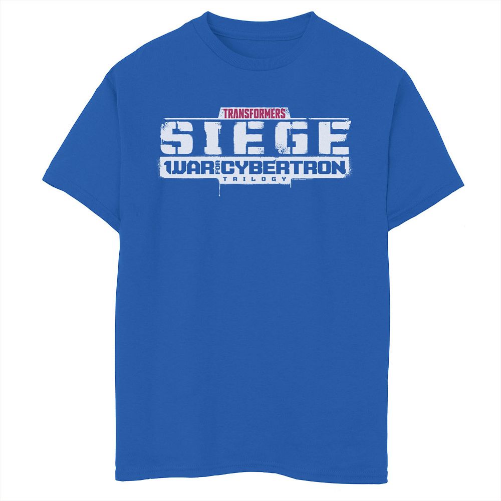 Boys 6-20 Transformer Siege Cybertron Logo Airbrush Graphic Tee