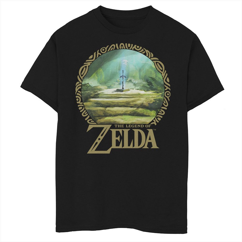Boys 8-20 Zelda Korok Forest Circle Portrait Graphic Tee